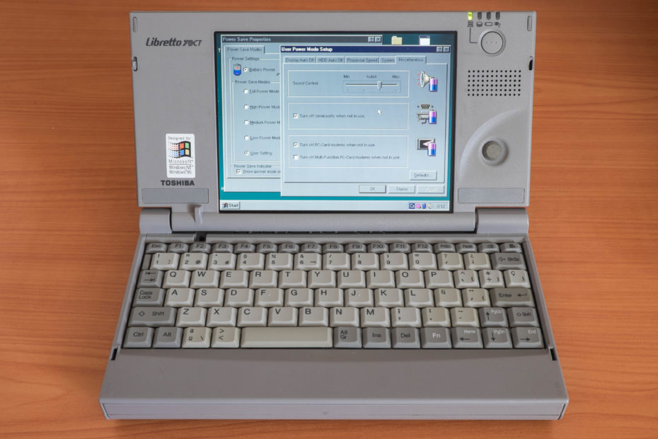 Toshiba Libretto 70CT (1997) – Vintage Computers and 3D Acceleration