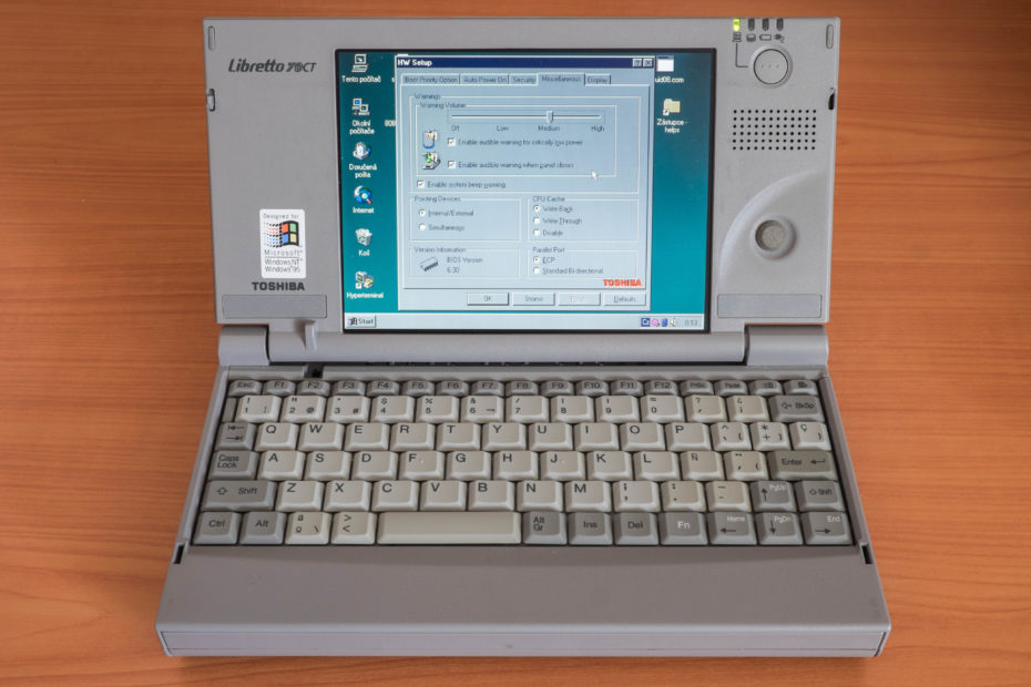 Toshiba Libretto 70CT (1997) – Vintage Computers and 3D Acceleration