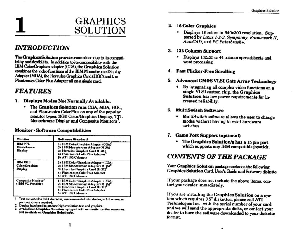 “SuperCGA” and ATI Graphics Solution and GEM Desktop – Vintage ...