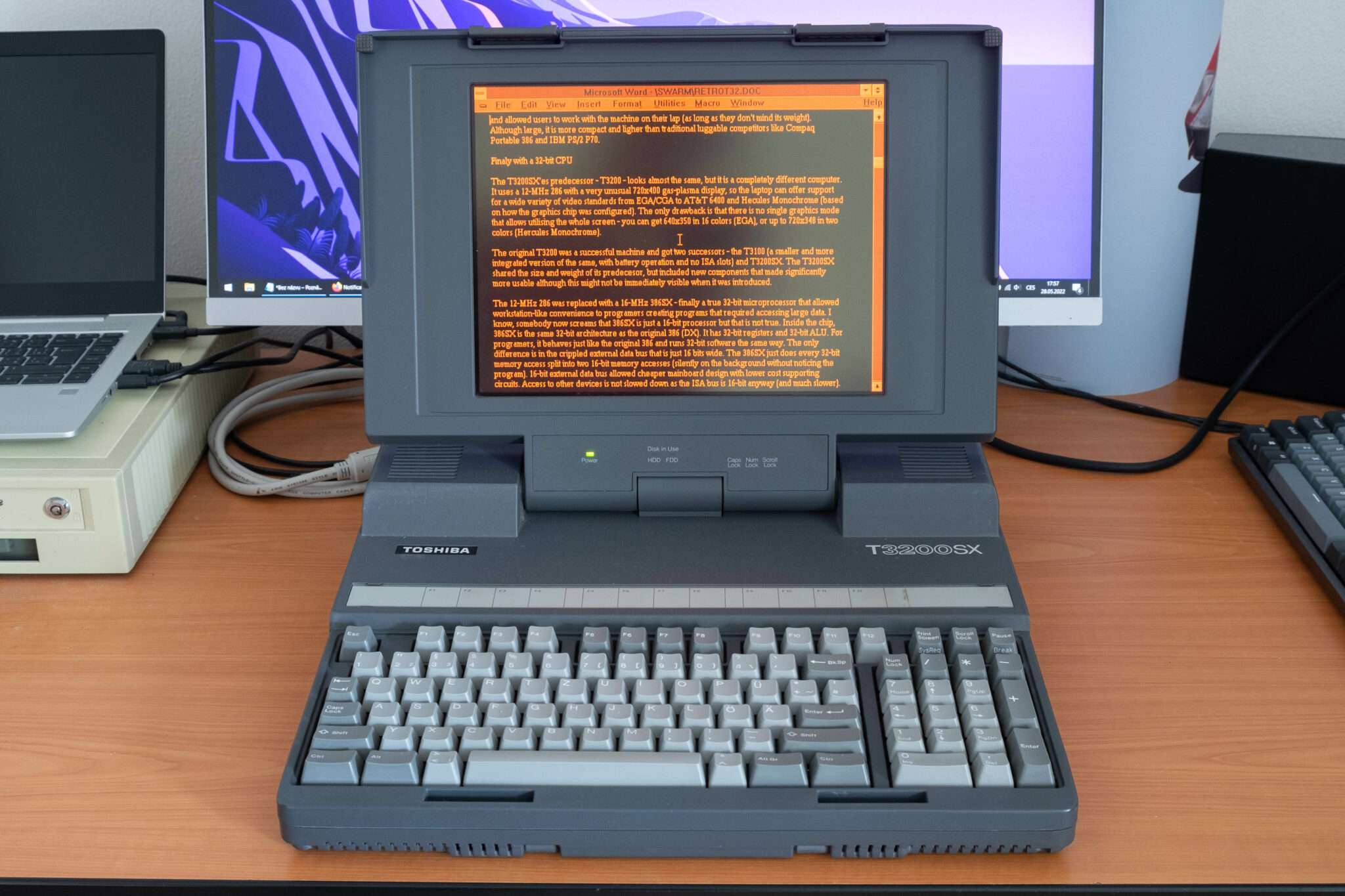 Toshiba T3200SX (1989) – Vintage Computers and 3D Acceleration