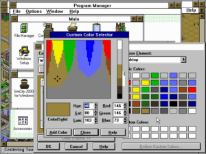 Windows 3.x 16-color palette driver and SimCity 2000 without SVGA ...
